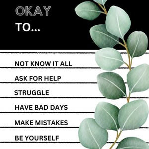 Eucalyptus Theme Classroom Poster Set | Growth Mindset | 10 Printables ...