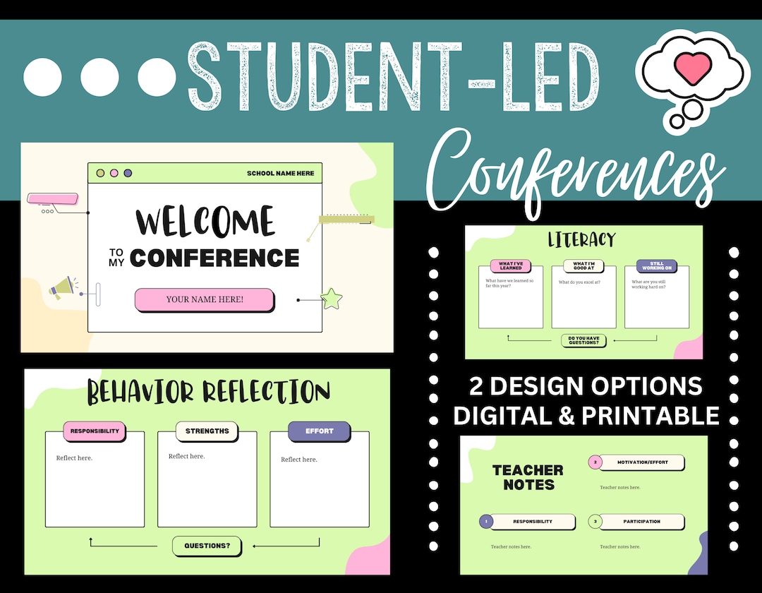 Conference Slides Google Slides Student-led or Parent-teacher ...
