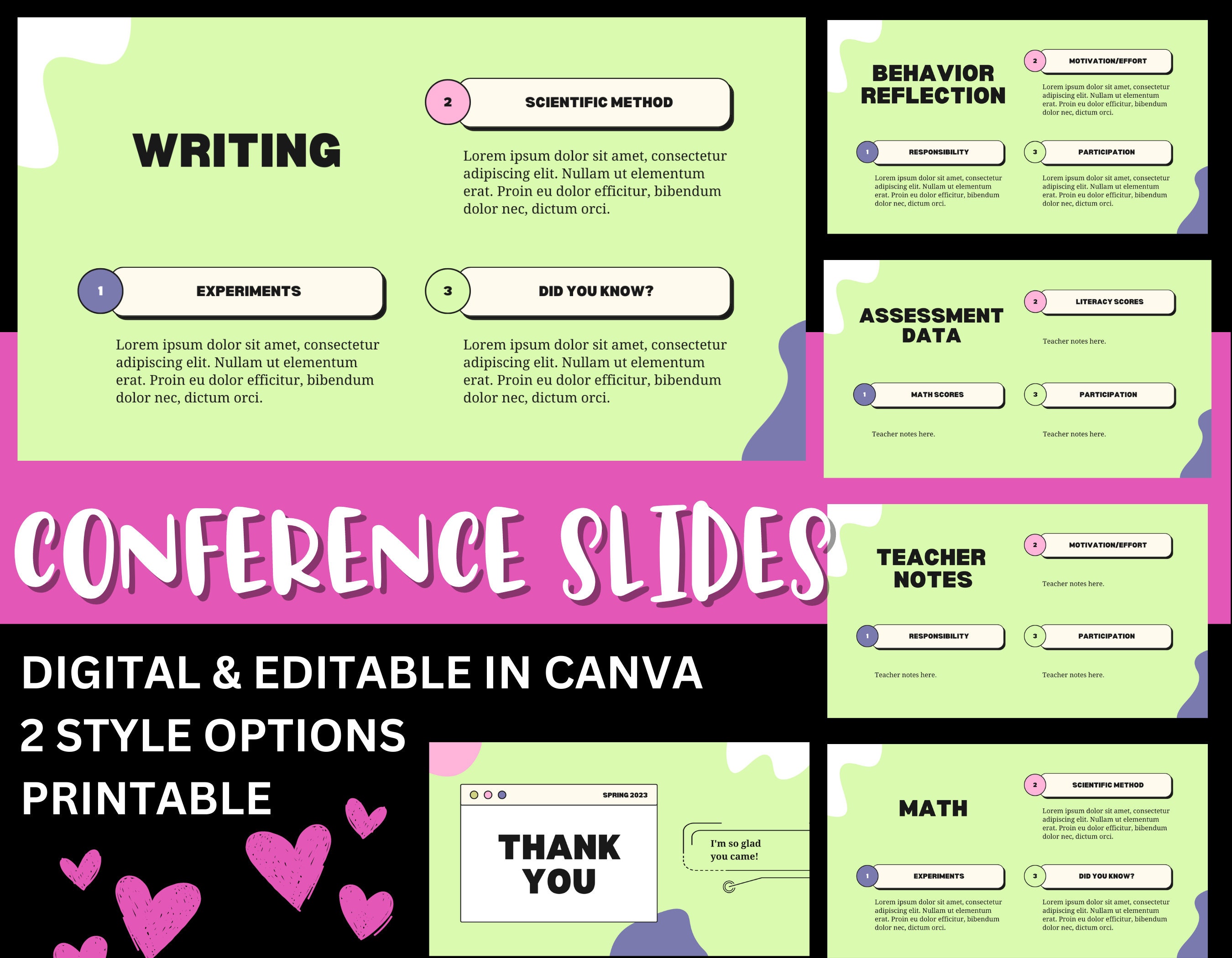 Conference Slides | Google Slides | Student-led or Parent-teacher ...