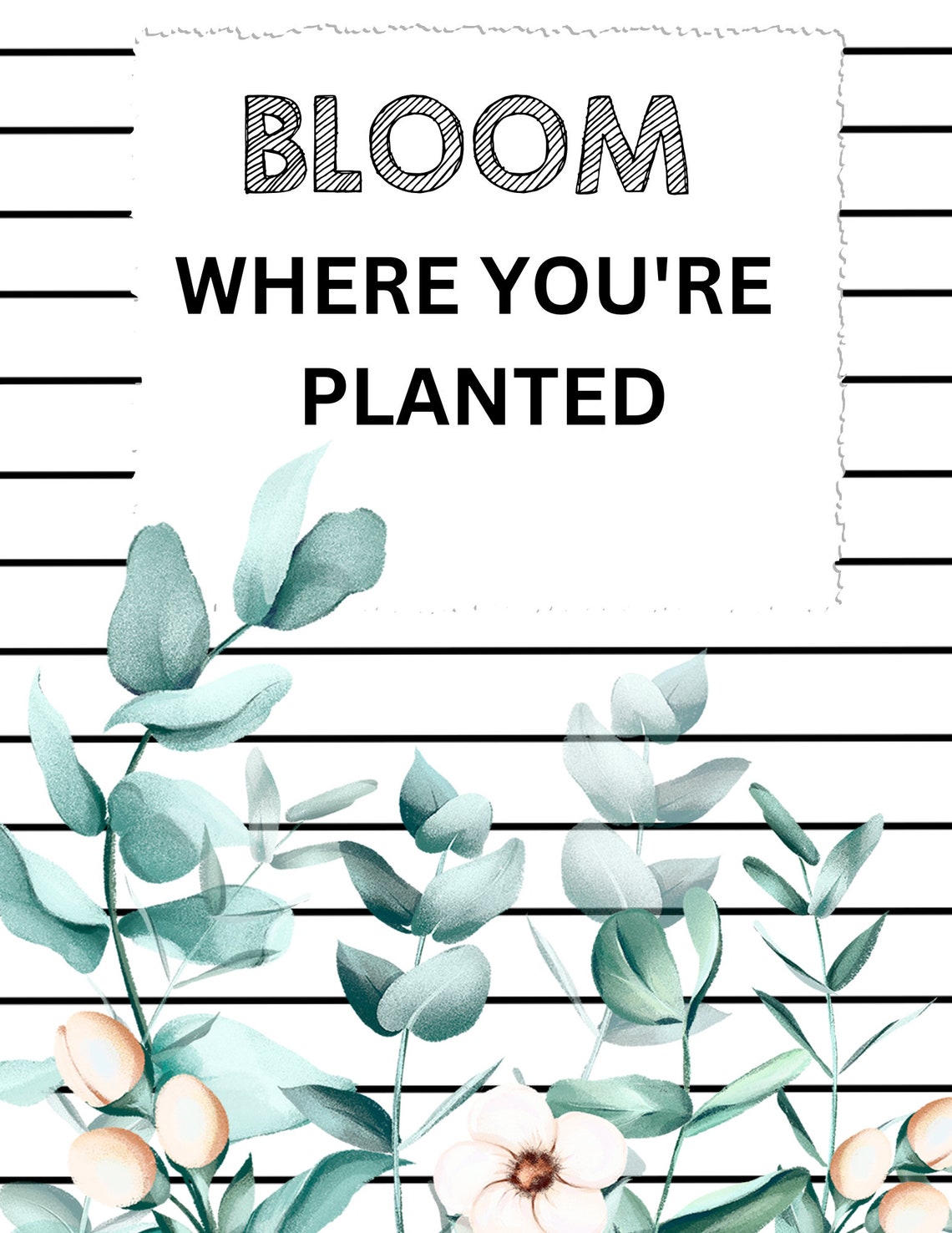 Eucalyptus Theme Classroom Poster Set Growth Mindset 10 Printables ...
