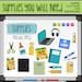 Supplies You Will Need | Cut-outs for Classroom Whiteboard | Classroom ...