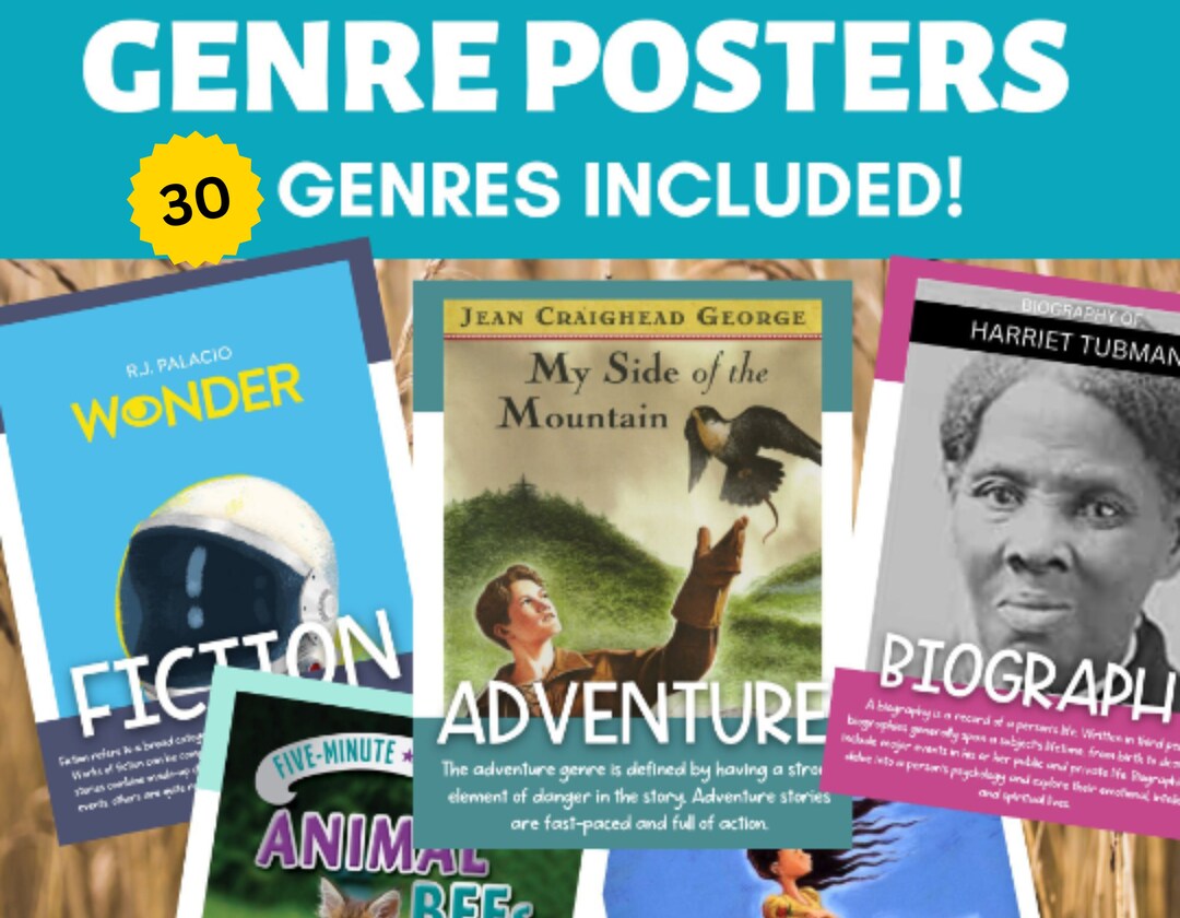 Genre Posters: Classroom Library Decor (digital Download) - Etsy UK