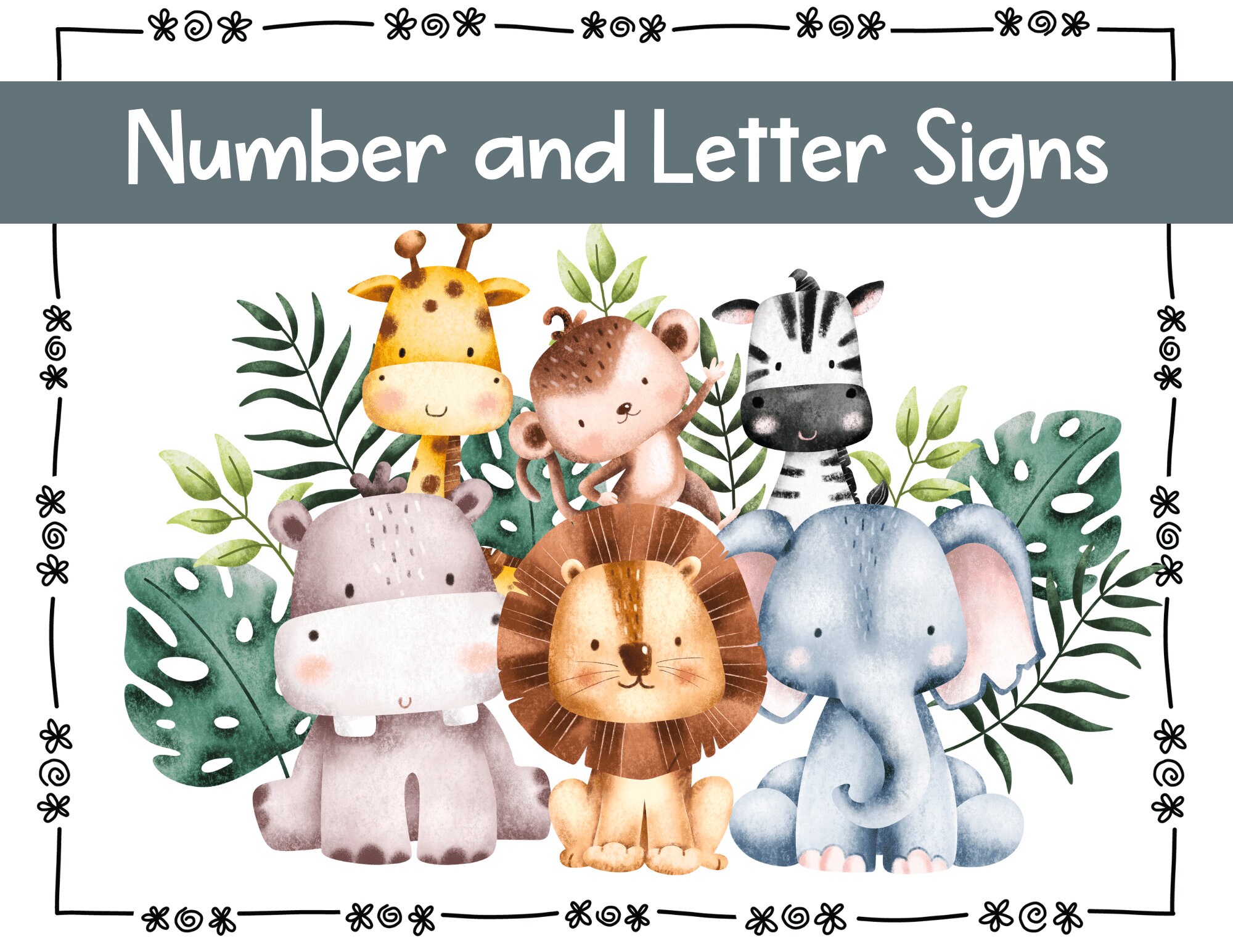 Letters and Numbers Alphabet and Numbers 1-10 Counting Literacy Letter ...