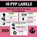 IB PYP Labels for All Essential Elements and More Colorful With Symbols ...