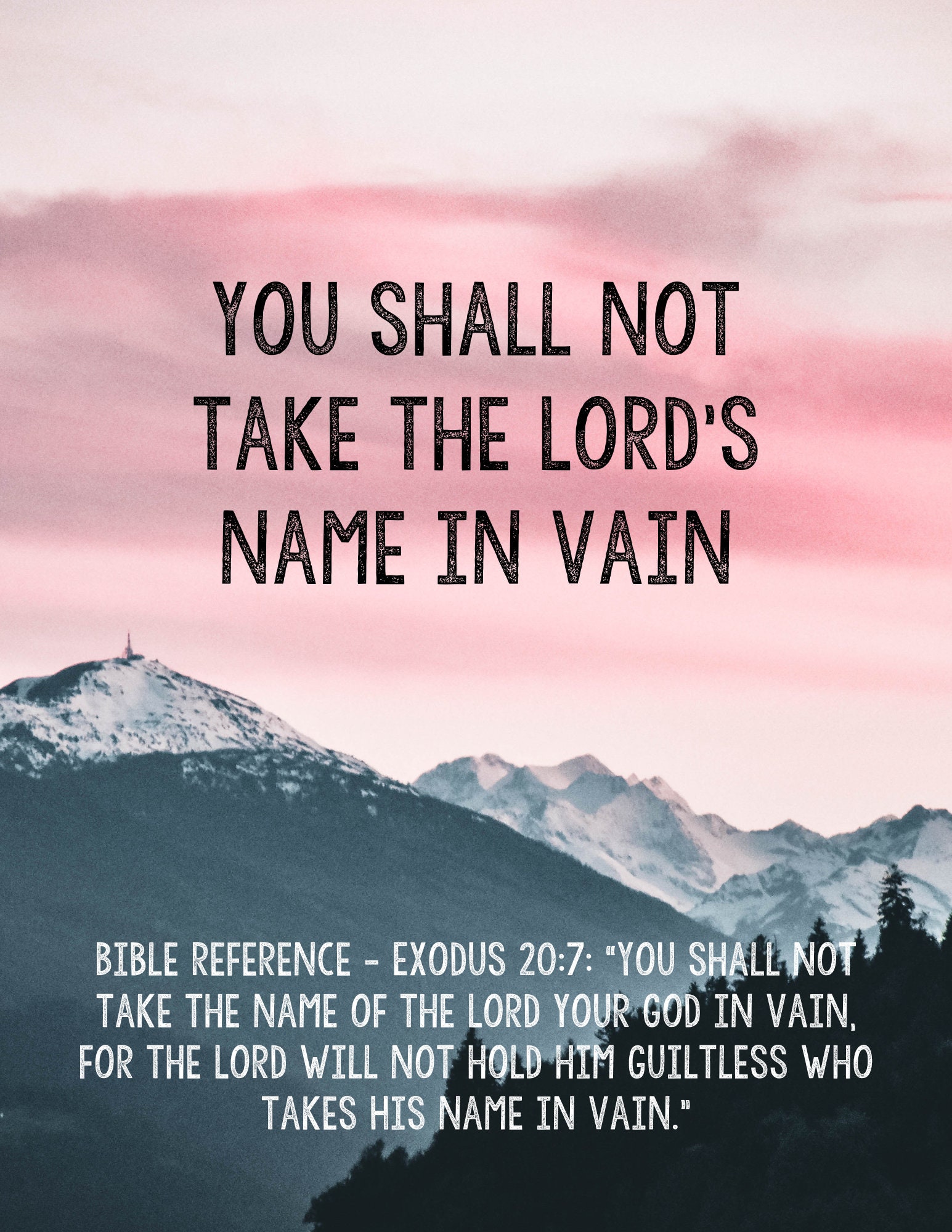 Ten Commandments Posters | Mountains Photos | Catholic School | Sunday ...