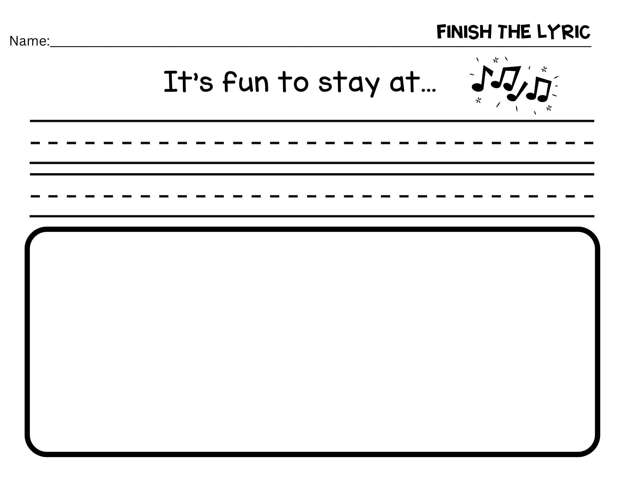 Finish the Lyrics | Fun Activity | Primary Grades | Music | End-of-year ...