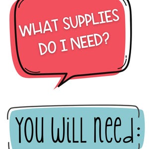 Supplies You Will Need | Cut-outs for Classroom Whiteboard | Classroom ...