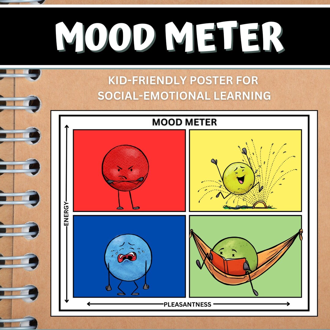 Mood Meter | Dot Dudes | Ruler | Social Emotional Learning | Behavior ...