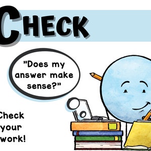 Math Problem-solving Strategy Posters: Understand, Plan, Solve, Check ...