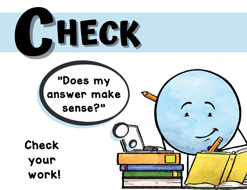 Math Problem-solving Strategy Posters: Understand, Plan, Solve, Check ...