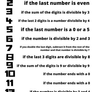 Multiplication Posters | Printables | Times Tables | Divisibility Rules ...