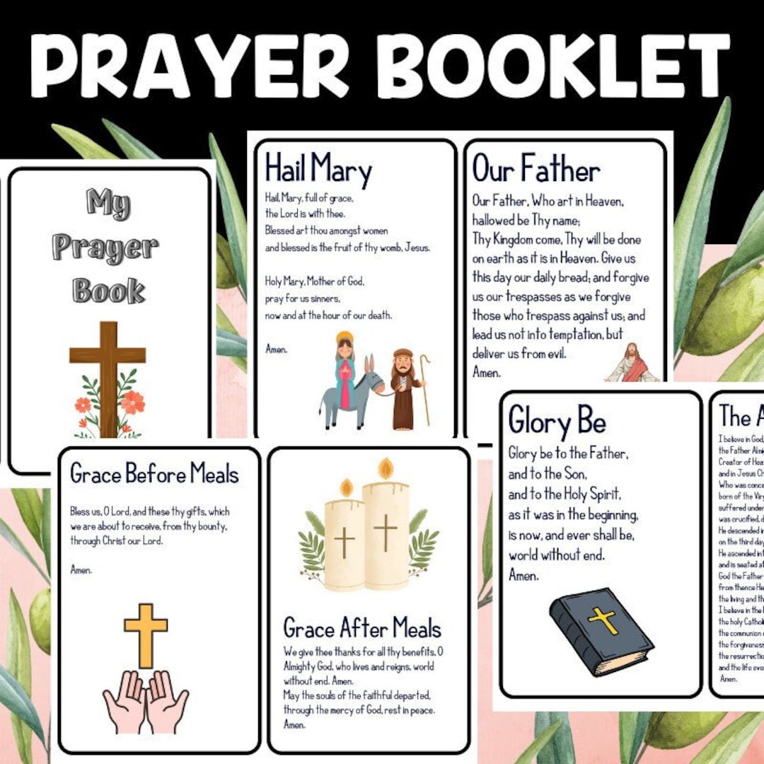Prayer Booklet | Printable | 19 Prayers Included | Sunday School ...
