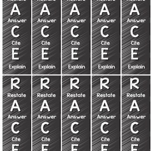 RACE Writing Strategy | Short Response | Response to Text | Restate ...