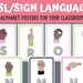 ASL Sign Language Alphabet Posters | Hearing-impaired | Special ...