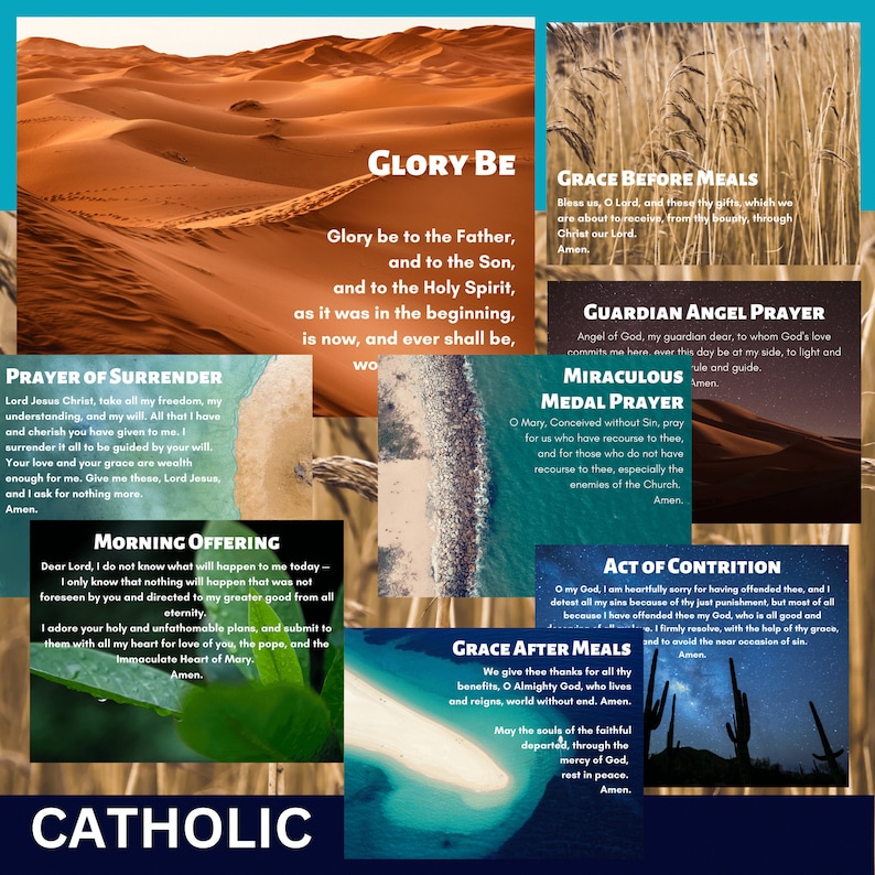 Prayer Printables Posters | Catholic School | Sunday School | Religious ...