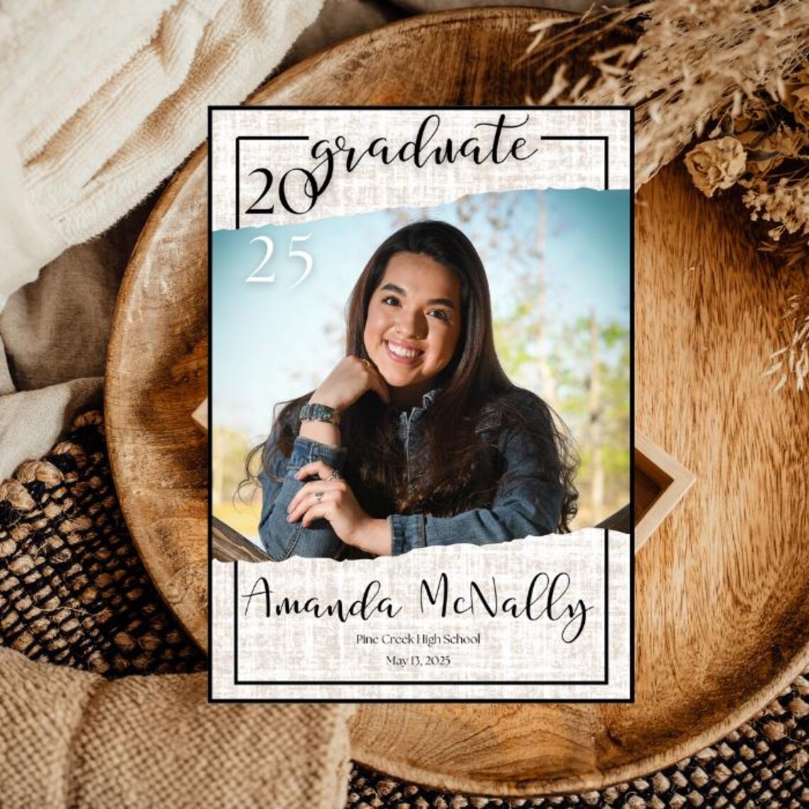 Graduation Announcement | Digitial Editable Download Template | Canva ...