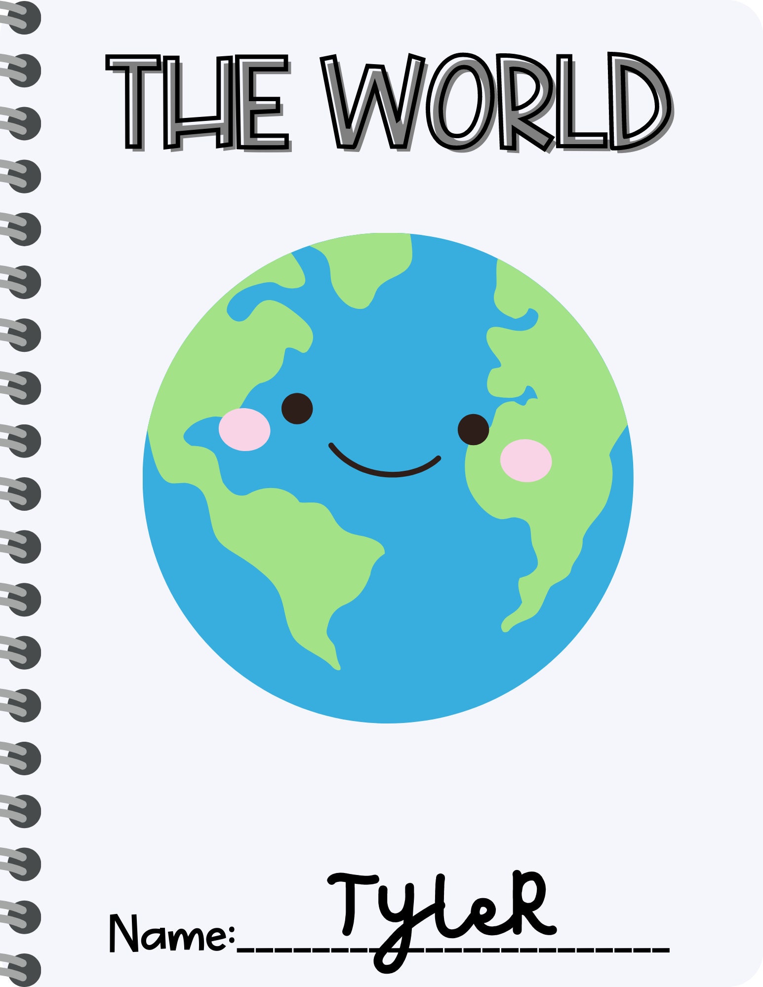 World Booklet | 7 Continents | 5 Oceans | Label Color Write Facts ...