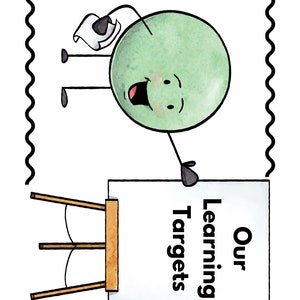 Learning Target Signs | Editable in Canva | Cute Dot Dudes | Display ...