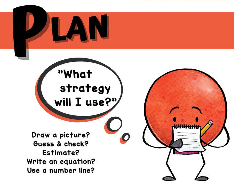 Math Problem-solving Strategy Posters: Understand, Plan, Solve, Check ...