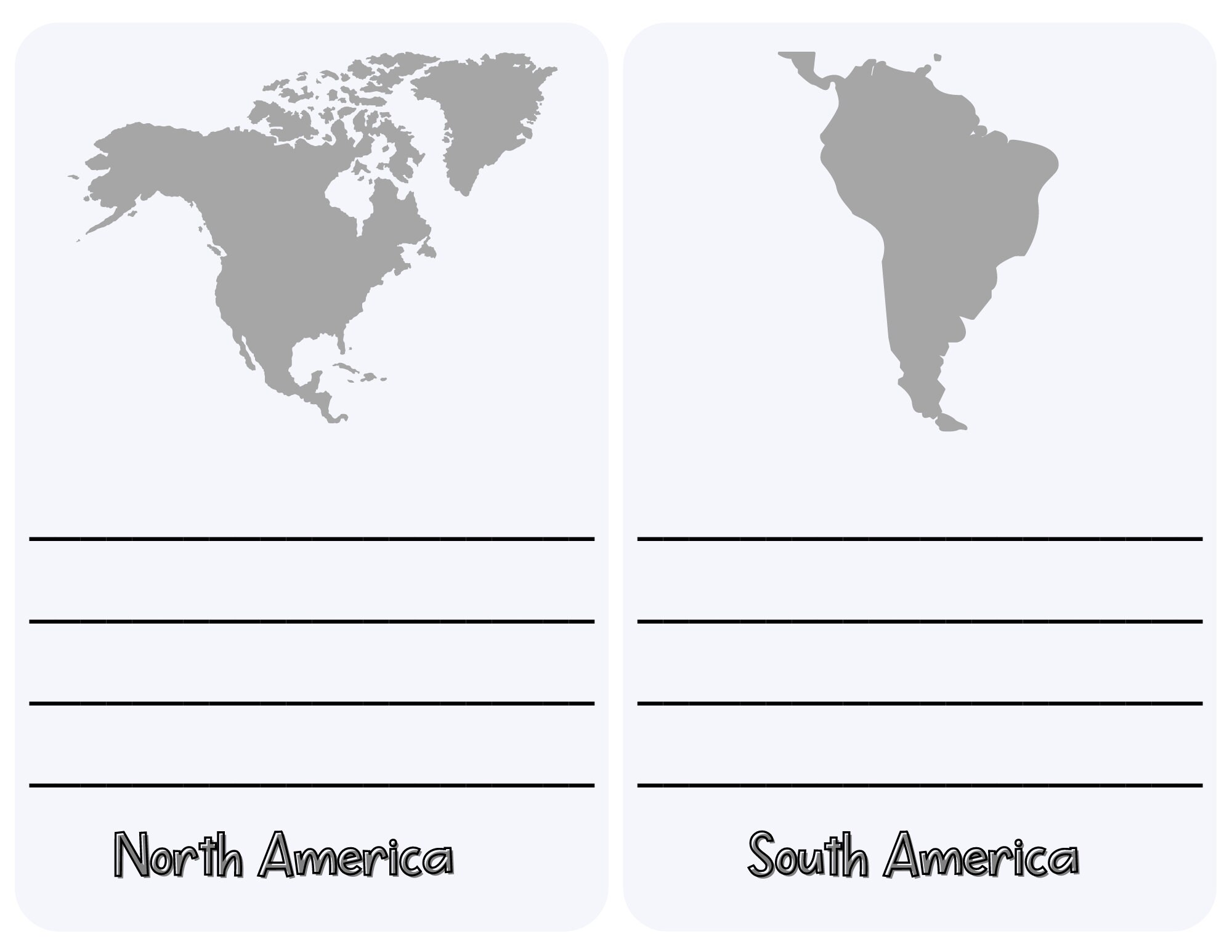 World Booklet | 7 Continents | 5 Oceans | Label Color Write Facts ...