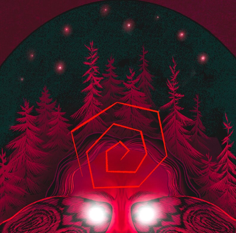 Moth Woman Cryptid Art Print - Etsy