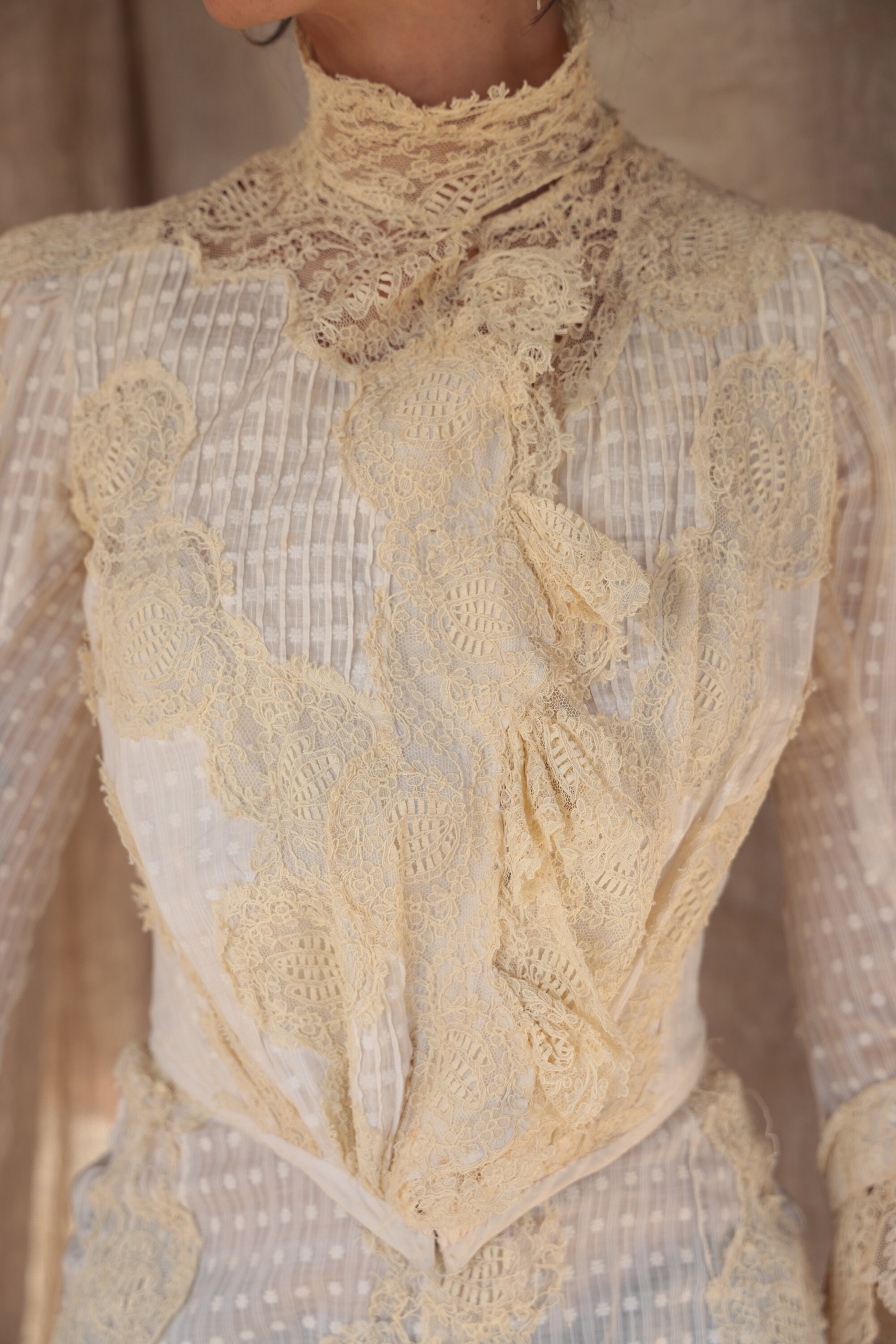 Antique 1900's Gorgeous Edwardian Lace Blouse & Skirt Set - Etsy