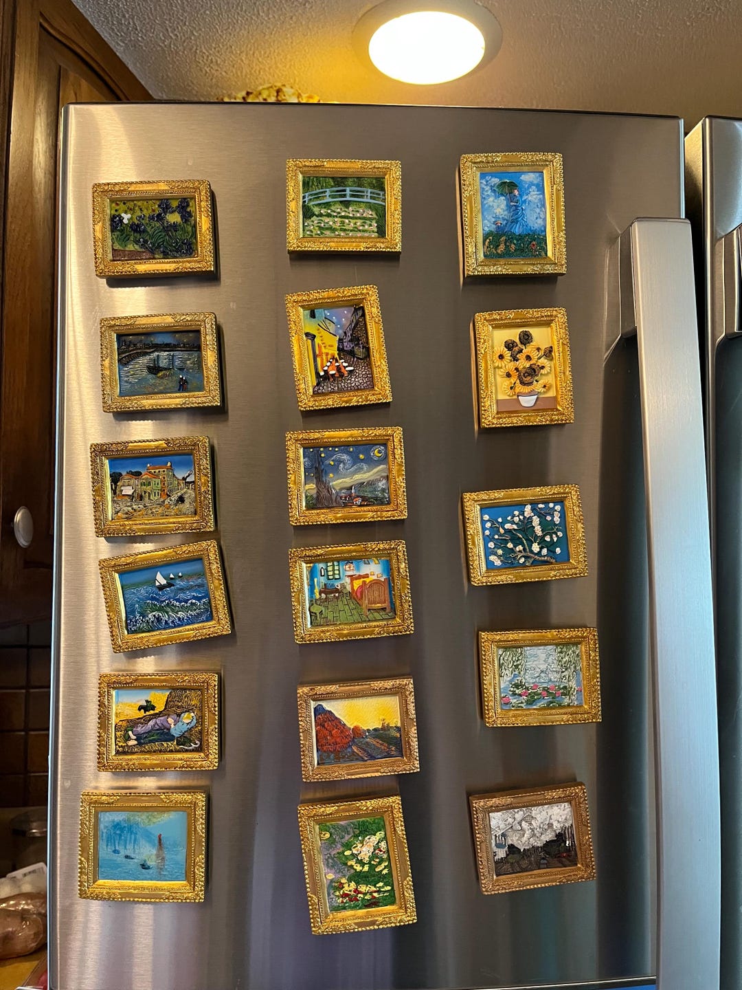 World Famous Paining Kitchen Refrigerator Magnets Painting 3D - Etsy