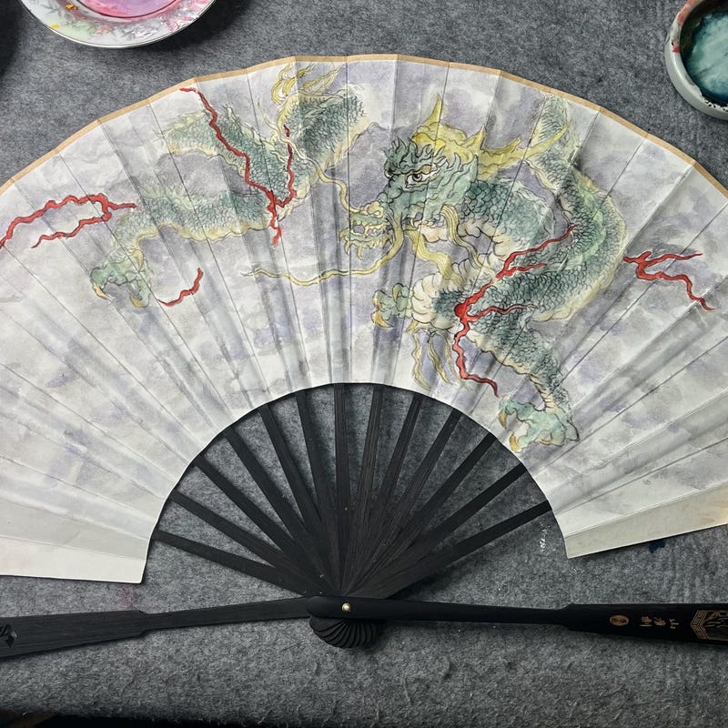 Chinese Fan Wall Art - Etsy