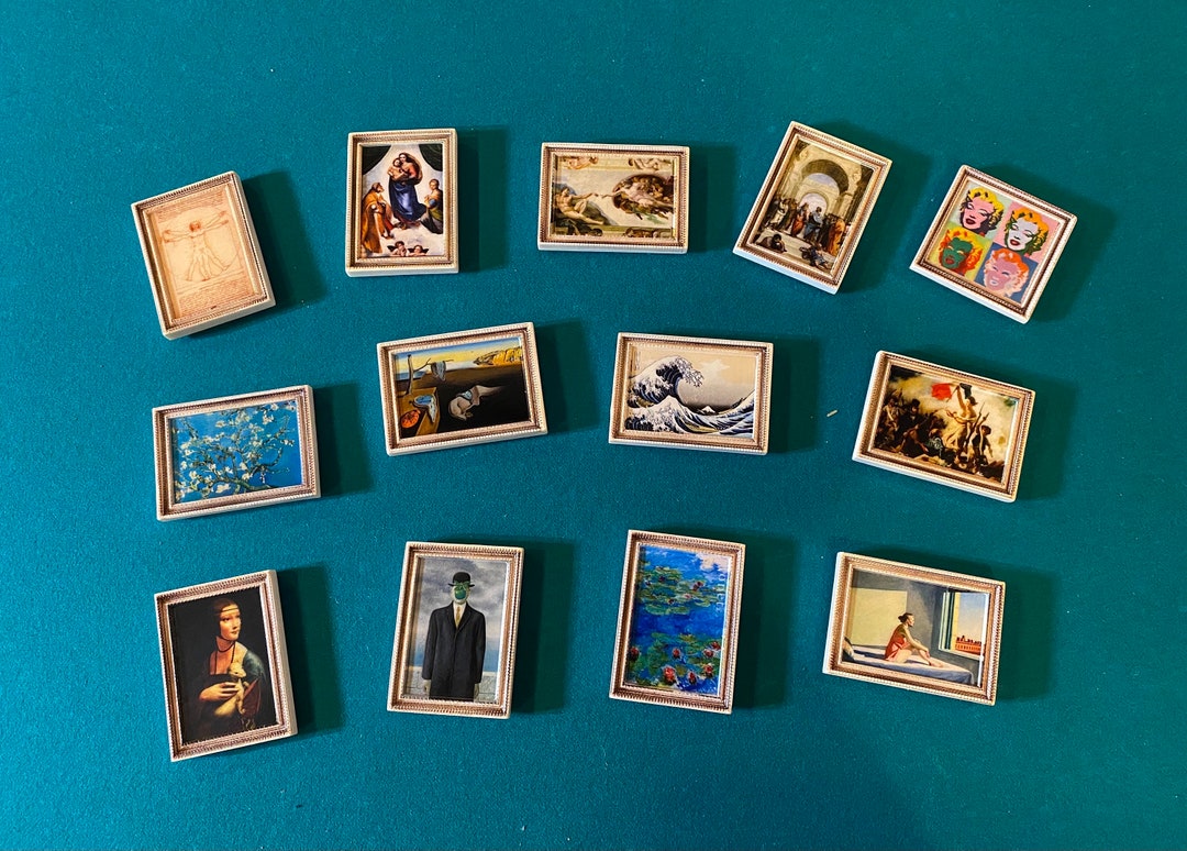 Kitchen Refrigerator Magnets Print With World Famous Paining - Etsy