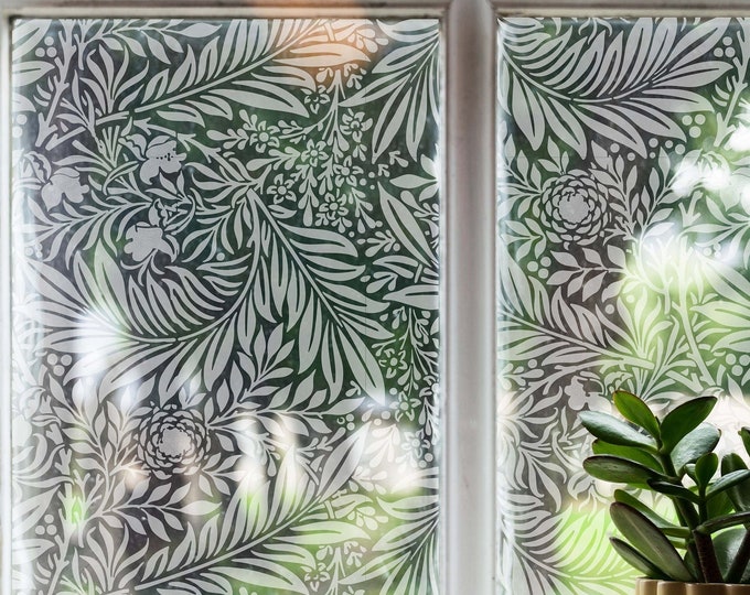 Pvc-free Tropical Leaf Privacy Window Film, Nature Film, Floral Window ...