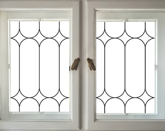 Leaded Glass Window Film - Etsy