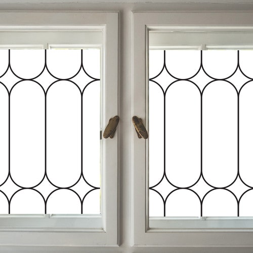Pvc-free Leaded Clear Glass Decorative Window Film Diamond - Etsy