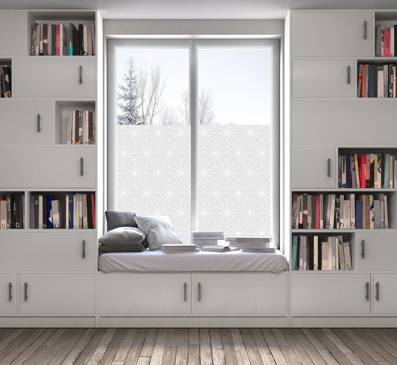 Pvc-free Elegant Star Pattern Privacy Window Film, Sleek but ...