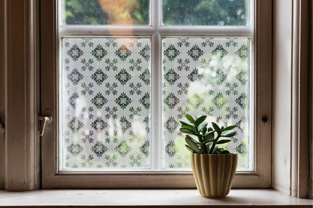 Pvc-free Tuile Privacy Window Film - Etsy