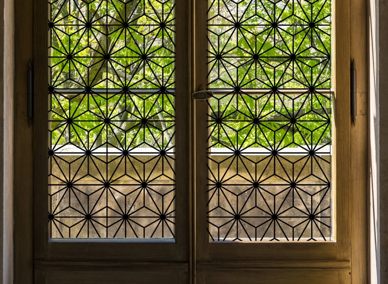 Pvc-free Window Film Grate Pattern Inspired by the - Etsy