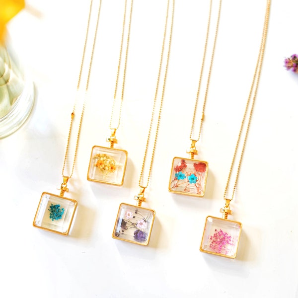 Real Flower Necklace - Etsy