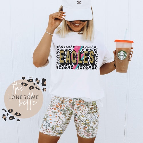 Eagles Eagles Leopard Print School Mascot Sublimation - Etsy