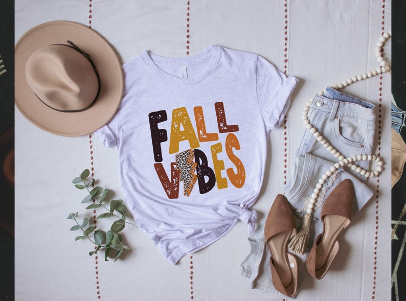 Fall Vibes Thanksgiving Leopard Lightning Bolt Fall - Etsy