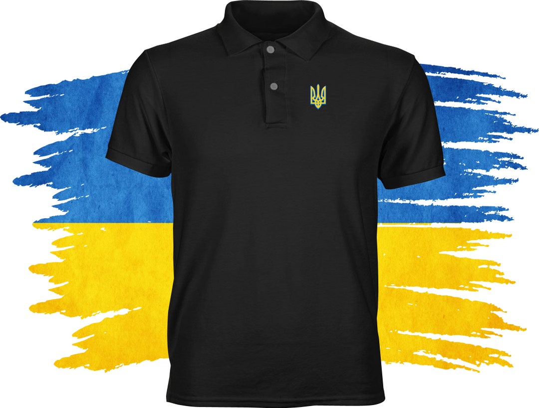 I Support Ukraine Polo Tshirt, Support for Ukraine, Ukraine Polo T ...