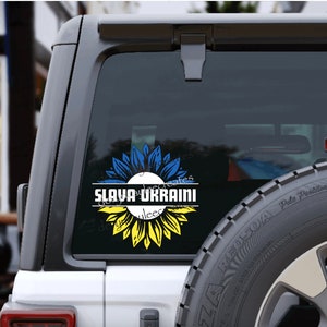 Slava Ukraini Sunflower Decal Ukraine Sticker Car Laptop - Etsy