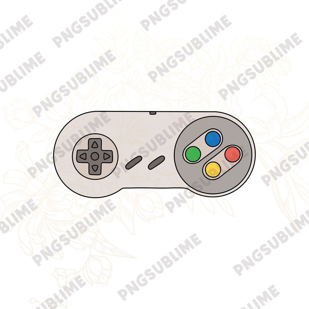 Old School Gaming Controller PNG for Sublimation DIGITAL DOWNLOAD ...