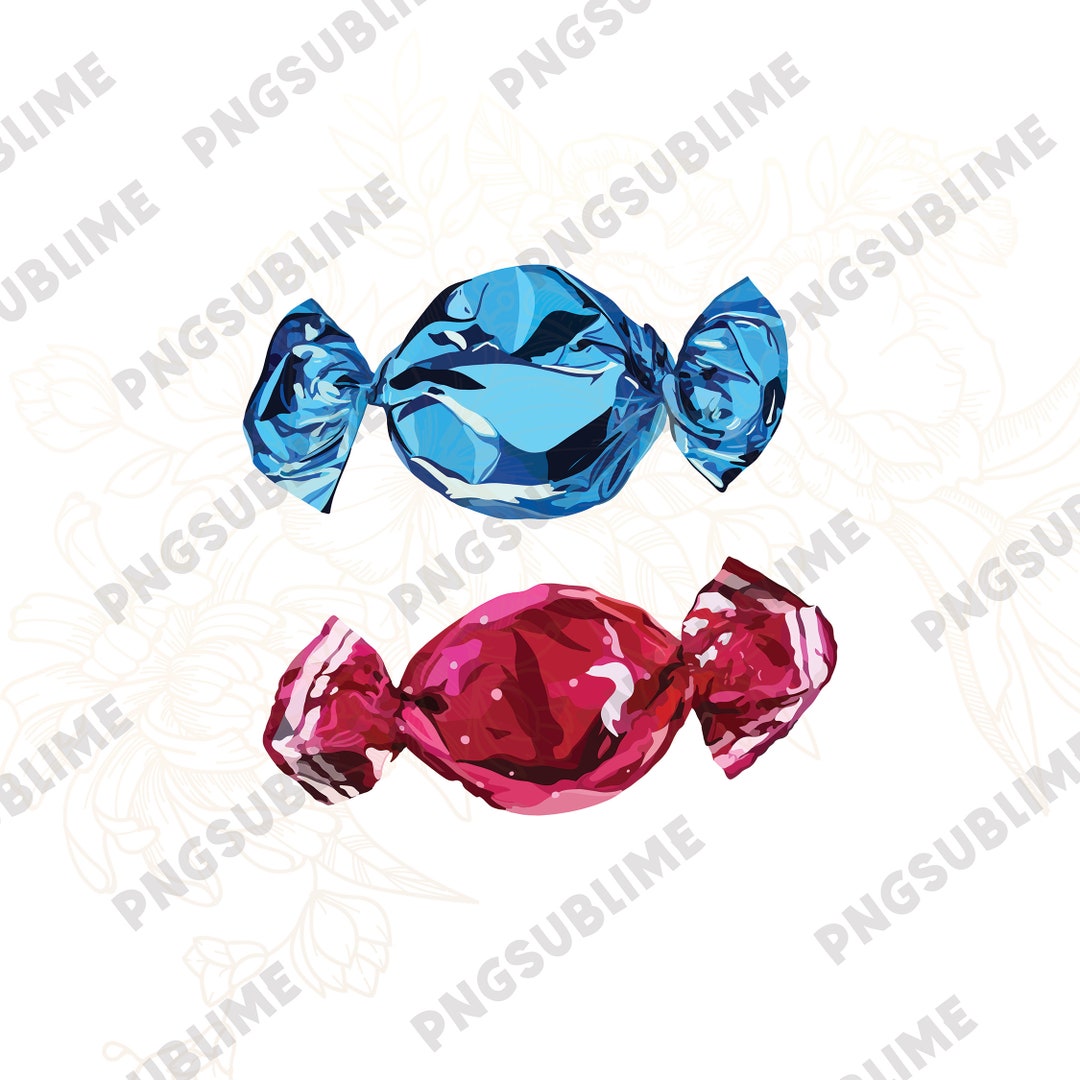 2 X Sweets With Wrappers PNG for Sublimation Use DIGITAL Download ...