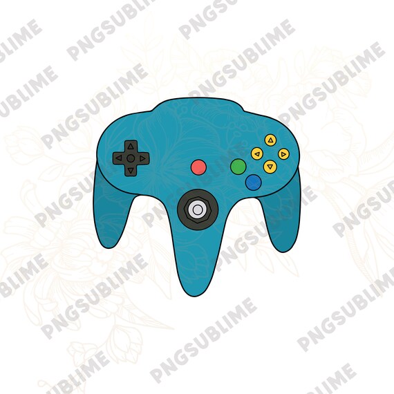 Old School Gaming Controller PNG for Sublimation DIGITAL | Etsy