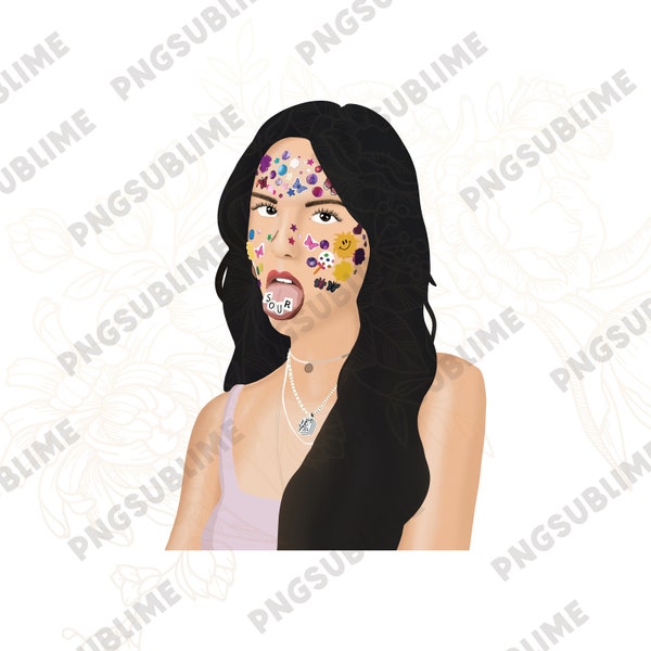 Olivia Rodrigo Clipart Png - Etsy