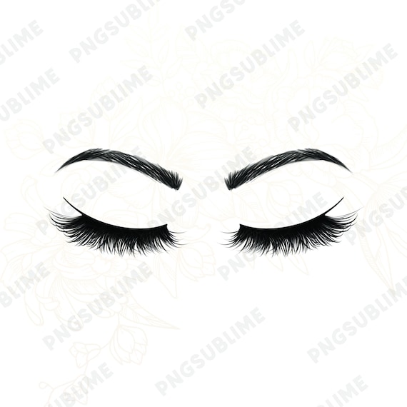 Eyebrows and Eyelashes PNG for Sublimation DIGITAL DOWNLOAD | Etsy