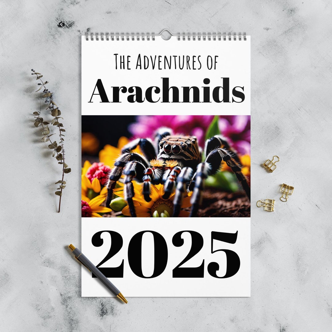 Tarantula Wall Calendar 2025, Creepy Arachnid Monthly Planner, Spider ...