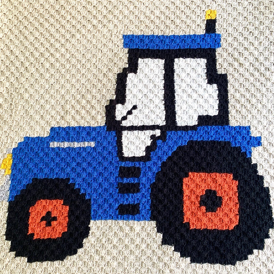 Tractor Blanket Pattern - C2c Graphgan Pattern- Pdf Download ...