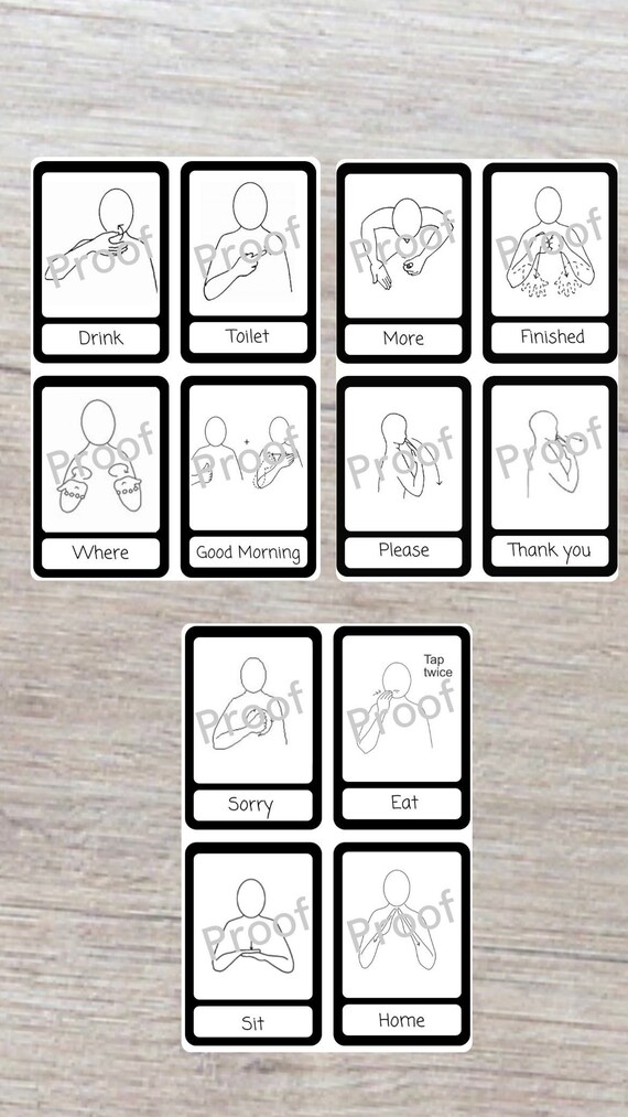 12 Makaton Flash Cards Printable EYFS Communication and - Etsy UK