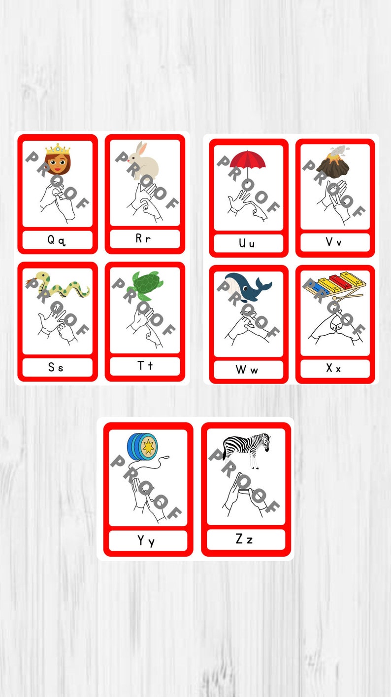 24 Printable Makton Alphabet Communication and Language Support Sign ...