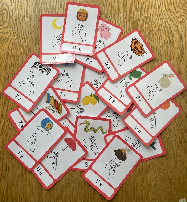 24 Printable Makton Alphabet Communication and Language Support Sign ...